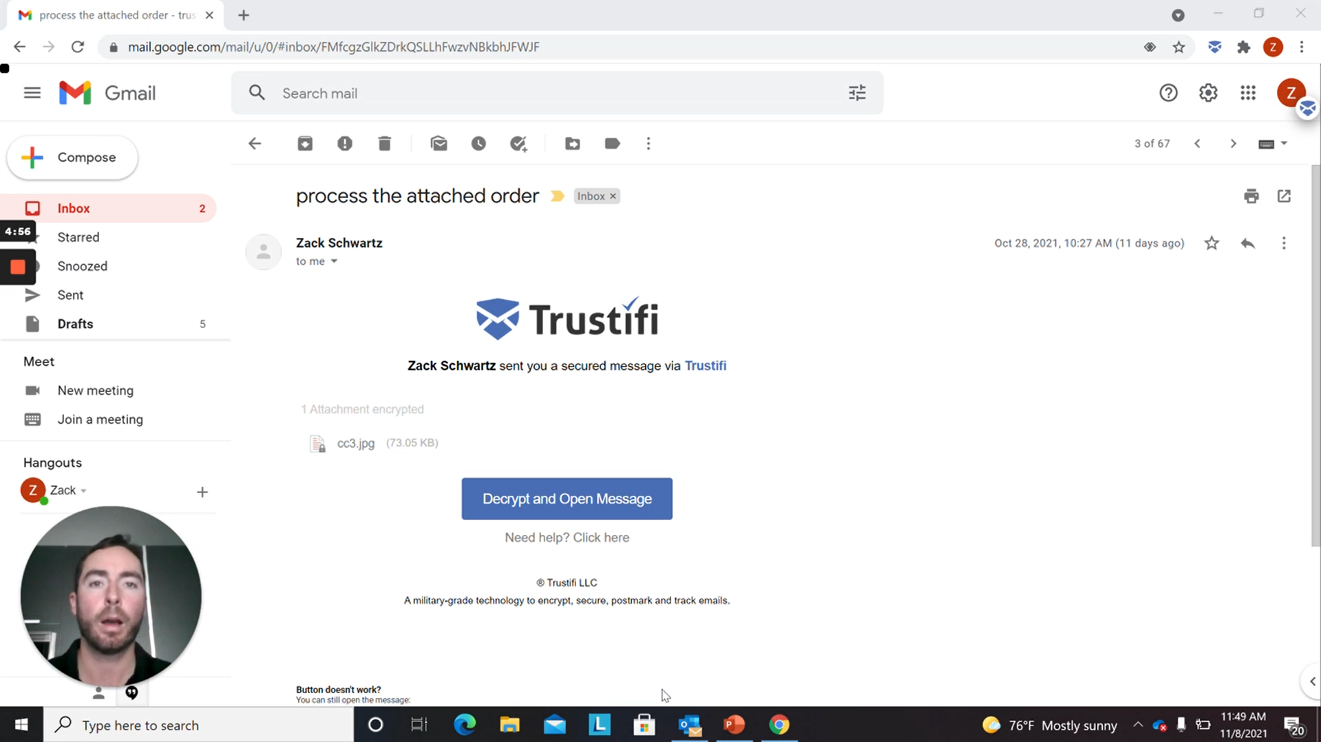 Outbound Email Security | Trustifi