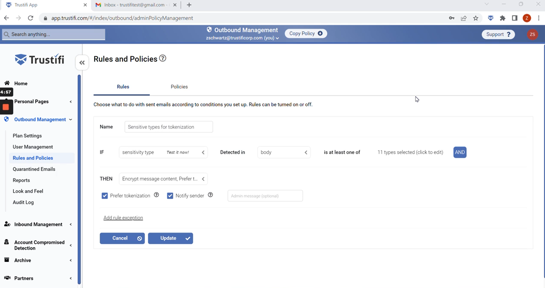 Outbound Email Security | Trustifi